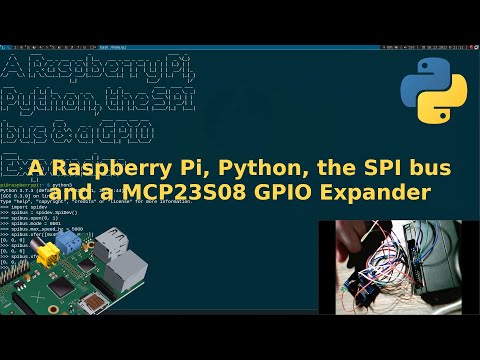 A Raspberry Pi, Python, the SPI Bus and a MCP23S08 GPIO Expander