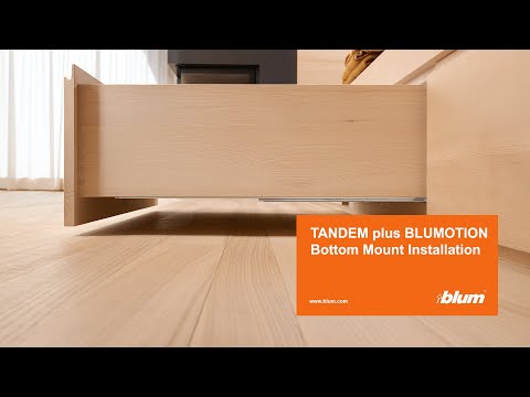 Bottom Mount Installation for Blum TANDEM plus BLUMOTION Drawer Slides
