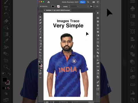 illustrator image trace color || illustrator image trace #shorts