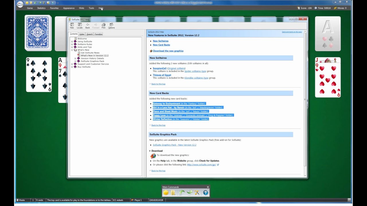 What's New in SolSuite 2012 - v12.2