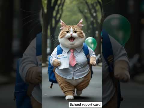 Cat ai school report card gift