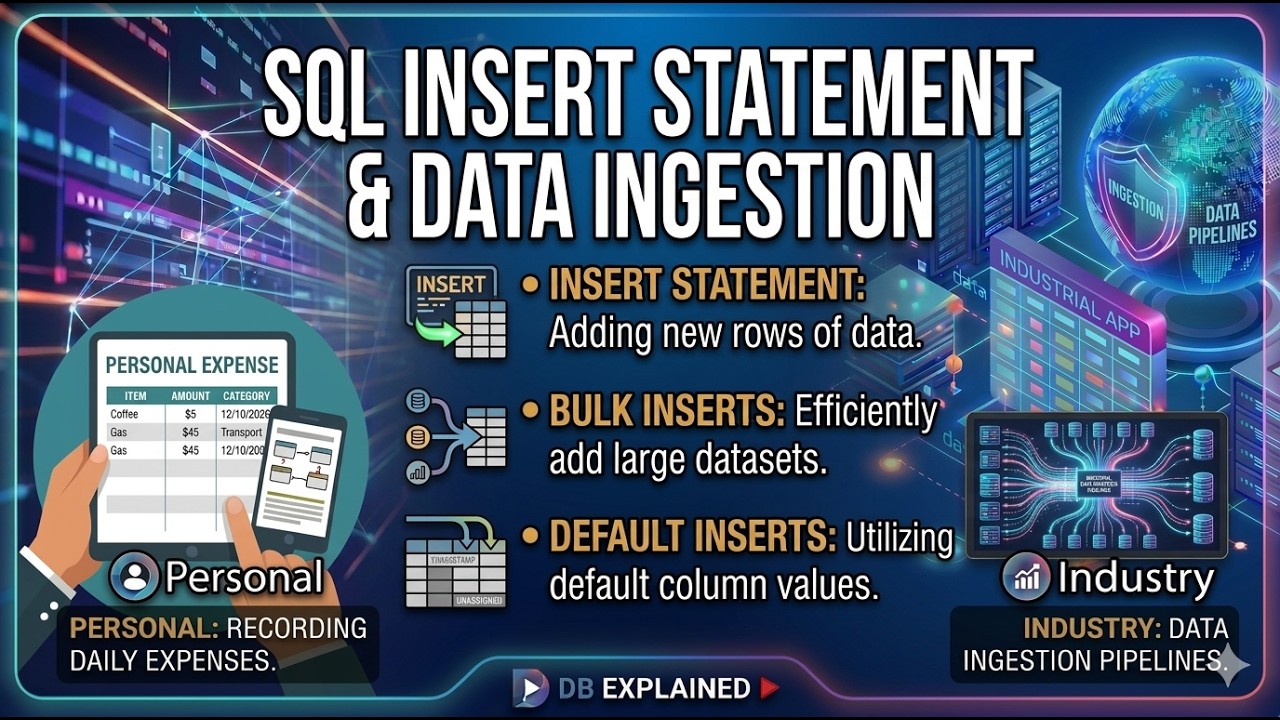 SQL INSERT Statement Explained | Insert Data into Tables | SQL Tutorial for Beginners