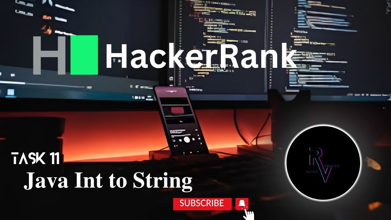 HackerRank java Solution - Java Int to String  -Task 10-With Source Code @Rahul_Vijayan  #hackerrank