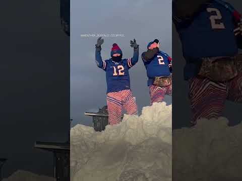 Buffalo Bill fans embrace snow, celebrate team's victory