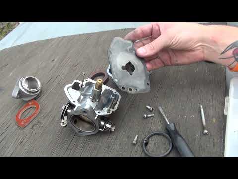 #102 74ci shovel E' carb repair rebuild 73 shovelhead chopper bobber carburetor harley tatro machine