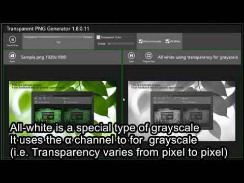 Transparent PNG Generator Quick Tutorial