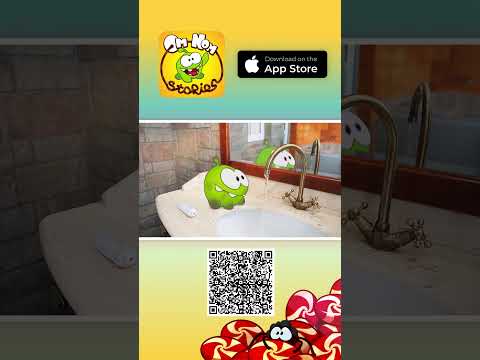 Om Nom enjoys bath time and his new app!