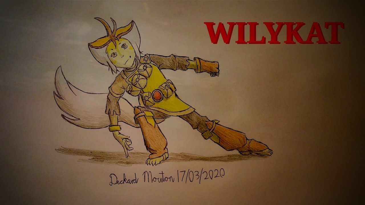 Drawing Wilykat from 2011 Thundercats