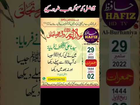 farman e Hazra Ali (R.A) | Azmat e Rasooll | @Hafiz HD tv