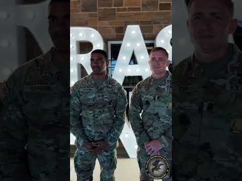 Soldiers from the Army Recruiting Company in Huntsville, Alabama at the Trash Pandas game