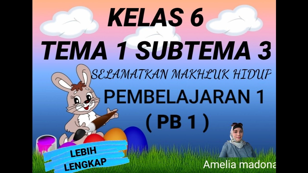 Kelas 6 Tema 1 Subtema 3 pembejaran 1