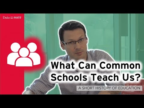What Can Common Schools Teach Us?: A Short History of Education