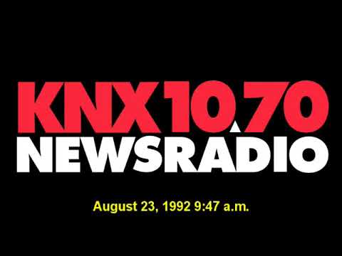 KNX 1070 Los Angeles. August 1992