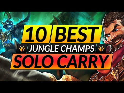 10 SOLO CARRY Champions to MAIN and RANK UP - JUNGLE Tips for Season 11 - LoL Guide