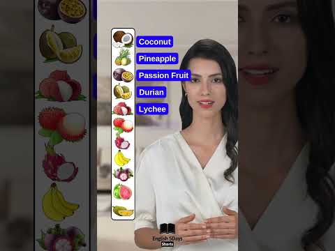 Tropical fruits names | Learn english vocabulary with pictures