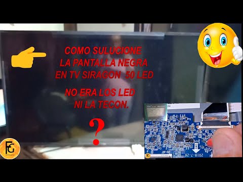 🤔​ ​PANTALLA NEGRA, TV SIRAGON 50 , LA FALLA NO SON LOS LED,  PANTALLA MALA, SOLUCIONADO🤔​​