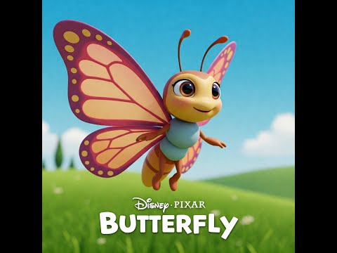 "Butterfly Rhyme 🦋 | Fun 3D Animated Song for Kids!"