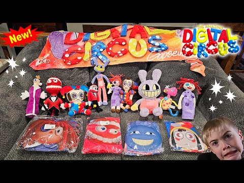 New The Amazing Digital Circus Plush, Costumes, & Blanket!