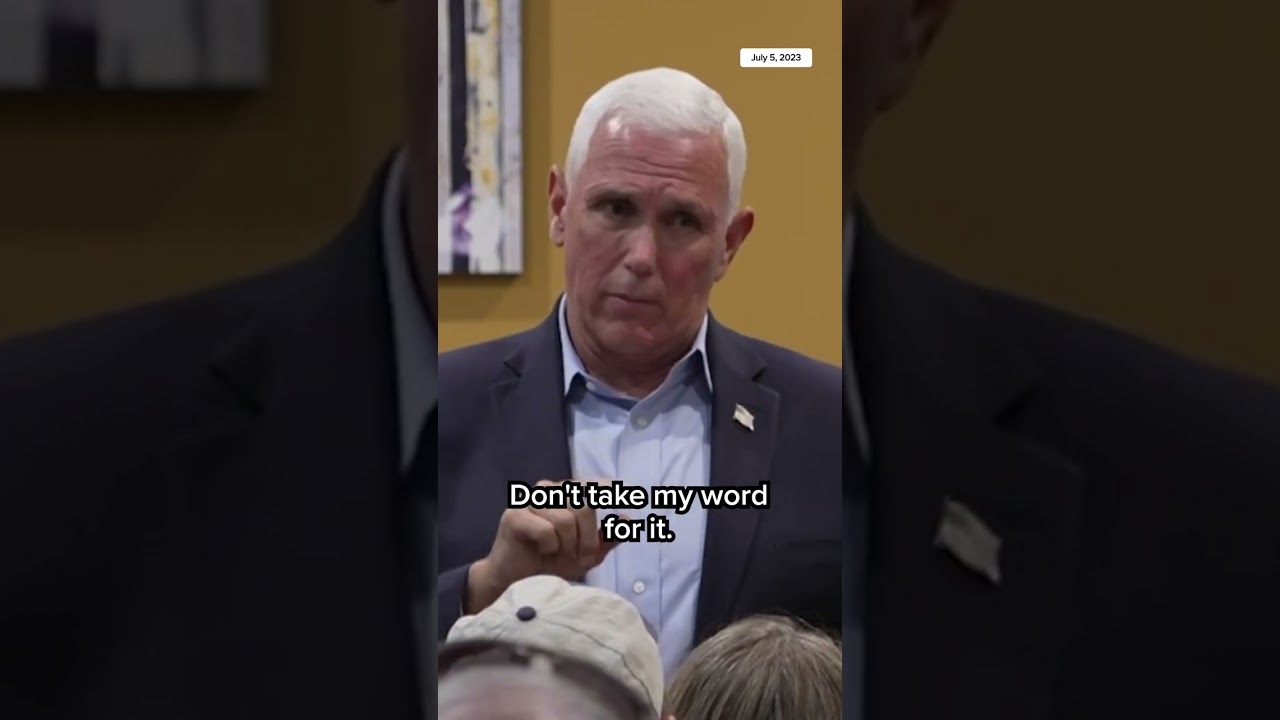 #Pence corrects #Trump supporter