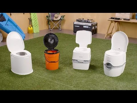 Portable commode Toilet, A portable or mobile toilet, camping commode