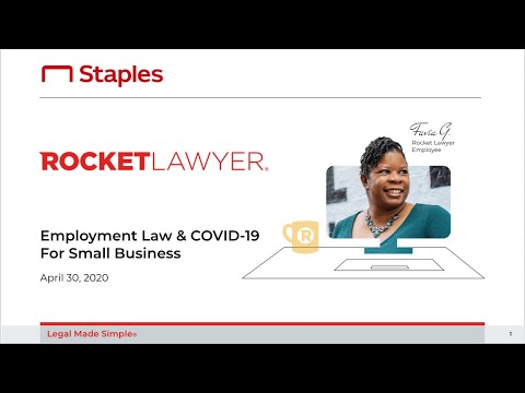 Employment Law Webinar Hosted by Rocket Lawyer & Staples
