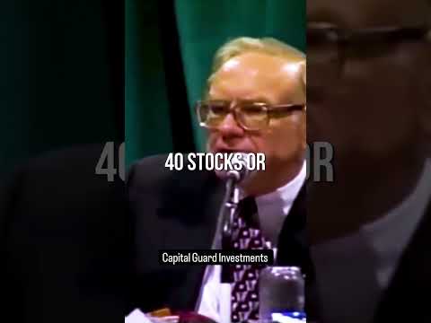 Do you really need to do Diversification? by Warren Buffett