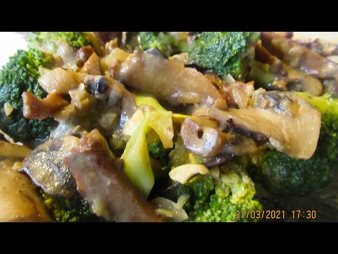 How to make Vegan beef stroganoff with mushroom, broccoli #vegan#pinoyfood#easycooking#healthyfood