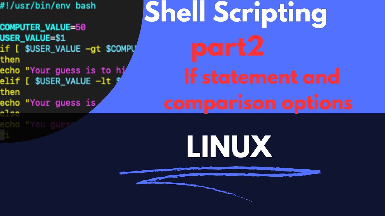 Linux Shell Scripting Part 2 (if statement and comparison options) #linux #scripting