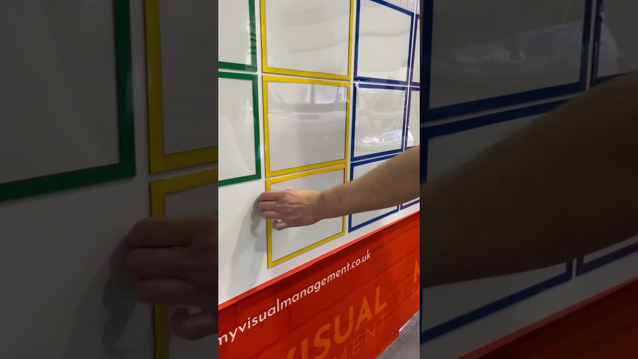 Modular Visual Management Board #lean5s #visualmanagement #continuousimprovement #sqd