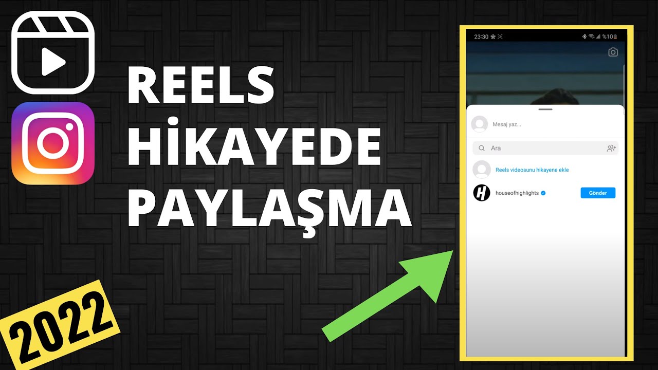 INSTAGRAM REELS HİKAYEDE PAYLAŞMA