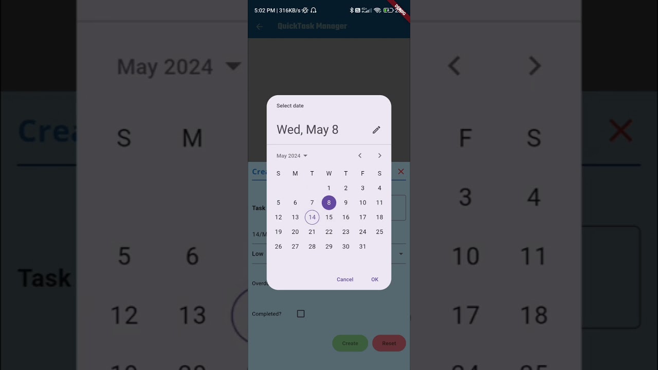 QuickTask Manager (Flutter App) - Demo