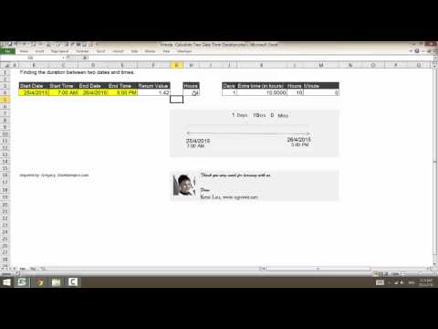 [Excel Date and Time] Calculate Duration Between Two Dates and Times