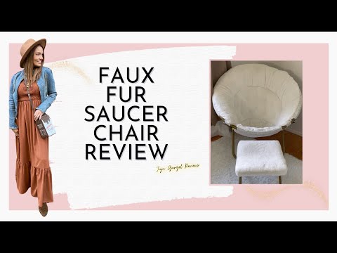 Faux fur saucer chair and ottoman review