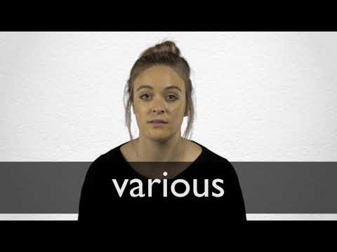 How to pronounce VARIOUS in British English