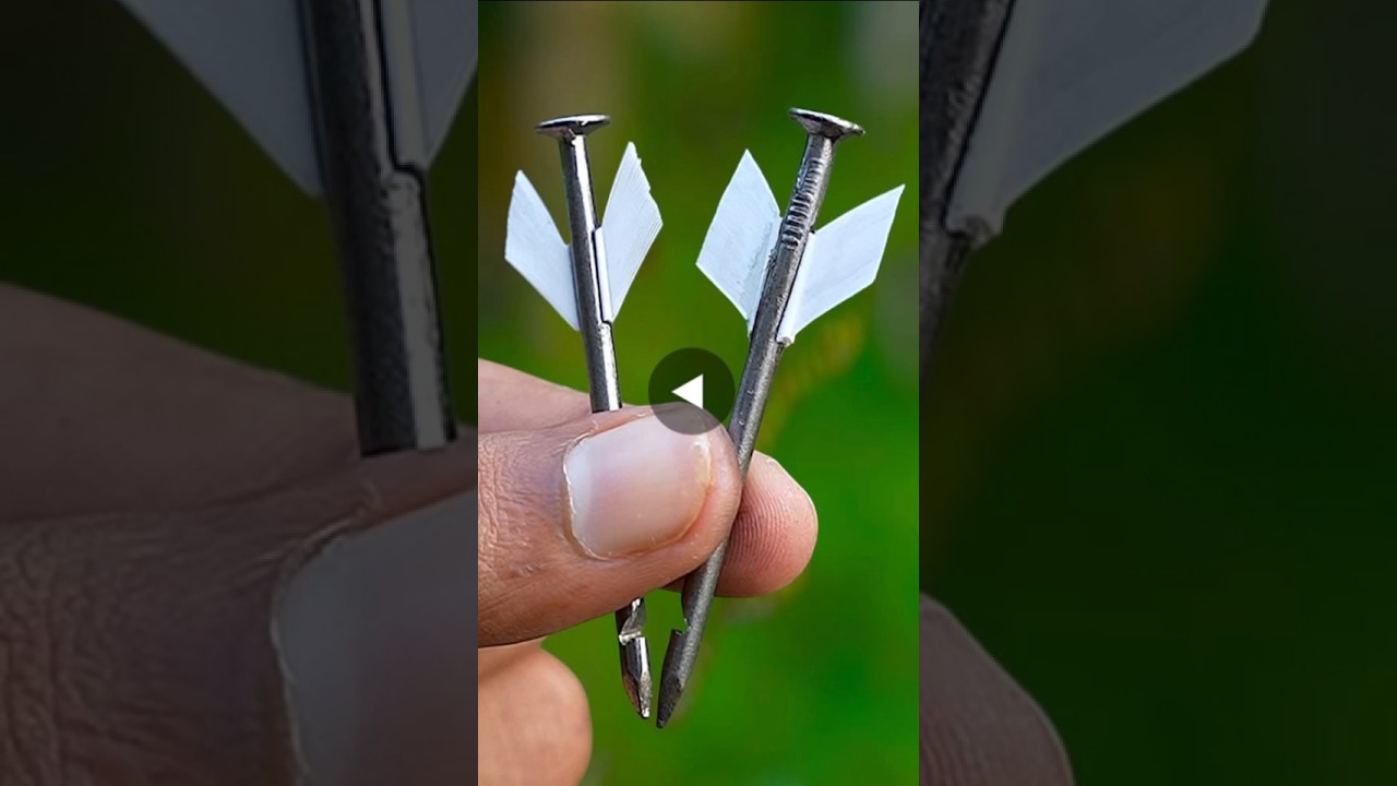 Homemade Mini Crossbow from Tree Branch | Creative DIY Weapon Idea! 🌿🔫