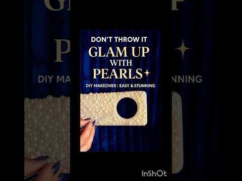 Old Phone Cover into Luxury PearlArt DIY PhoneCaseMakeover#luxury #woodenphonecover#trending#shorts