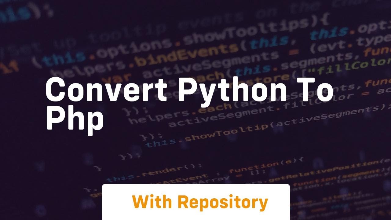 convert python to php