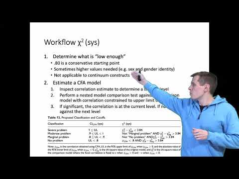 Workflow for discriminant validity analysis