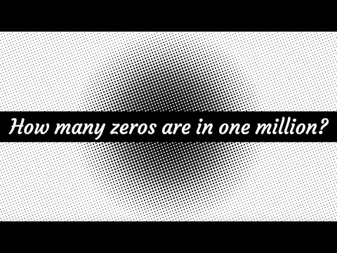 How Many Zeros Are In One Million