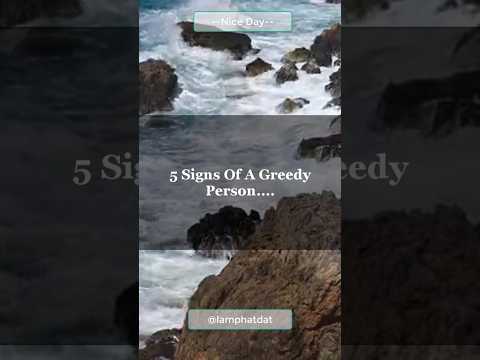 5 Signs of a greedy person.#shorts #subscribe #psychologyfacts #viral