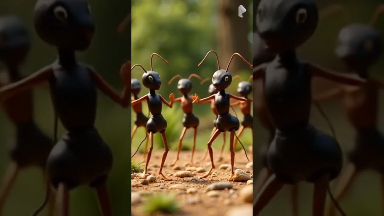 cute ant 🐜 group dance 🪩 #short #video #animals #dance #forbaby 😍😍