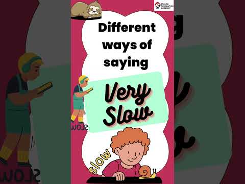 Synonyms of "Very Slow". #shorts #english #efa #vocabulary