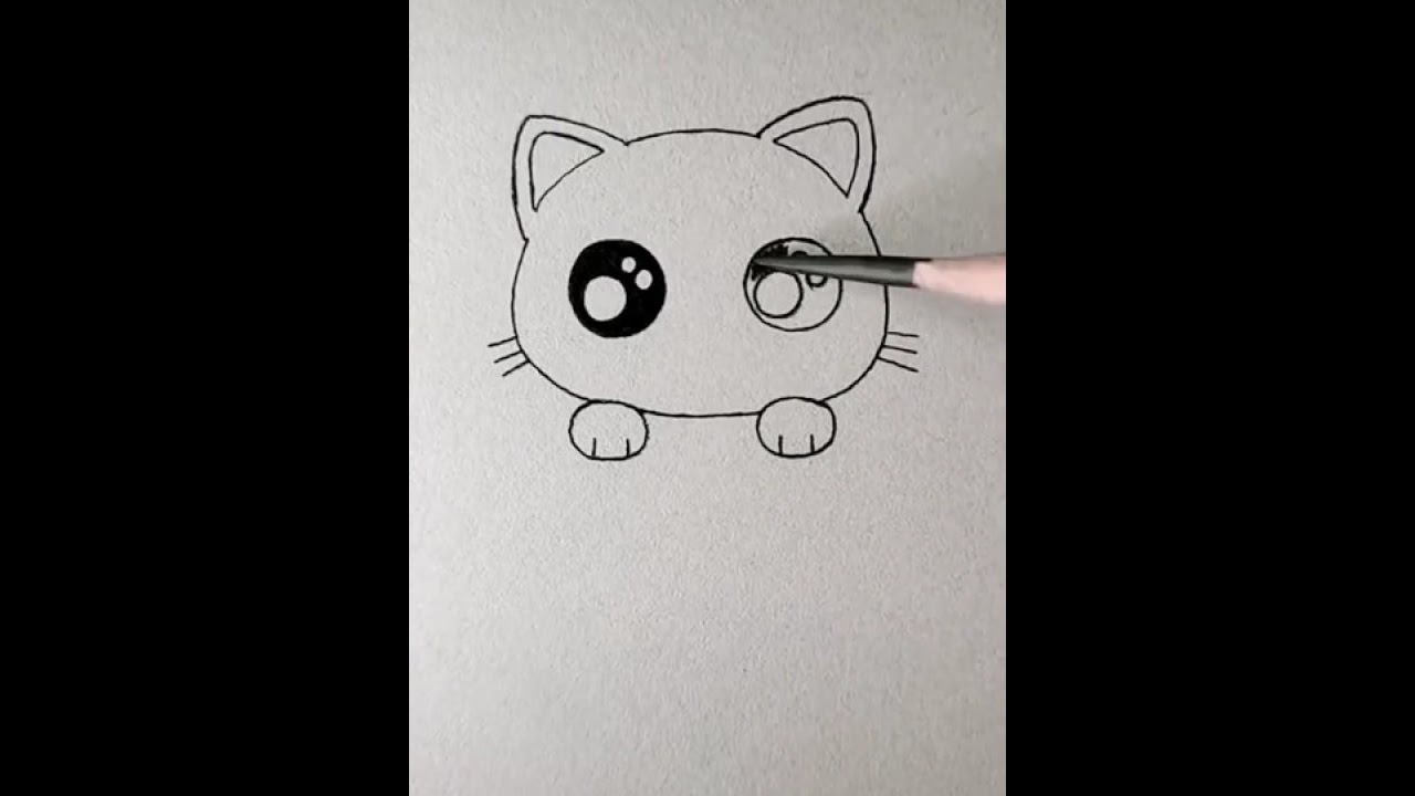 Como dibujar un gato facil