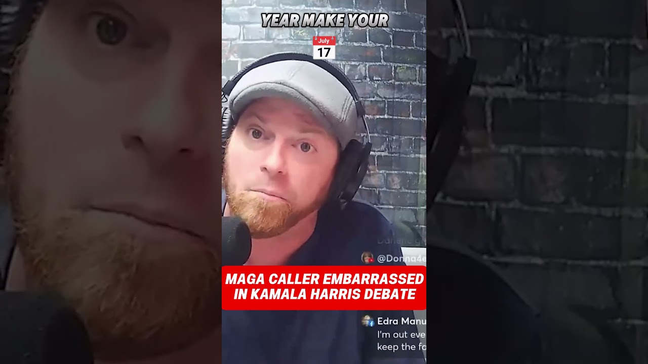 MAGA caller EMBARRASSED in Kamala Harris debate! #maga #donaldtrump #kamalaharris