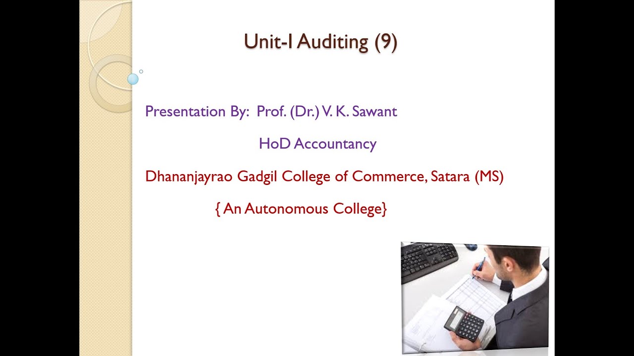 PPT -Unit I : Auditing (9)