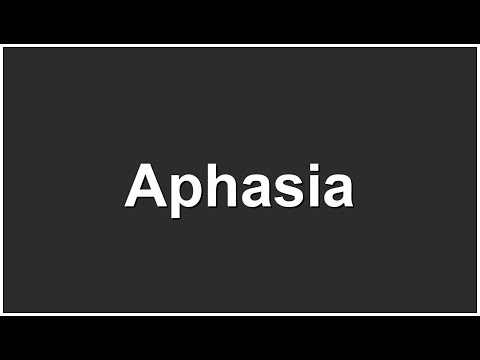 How to pronounce Aphasia