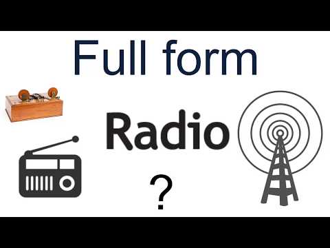 Full Form of Radio (Name Origin) ?