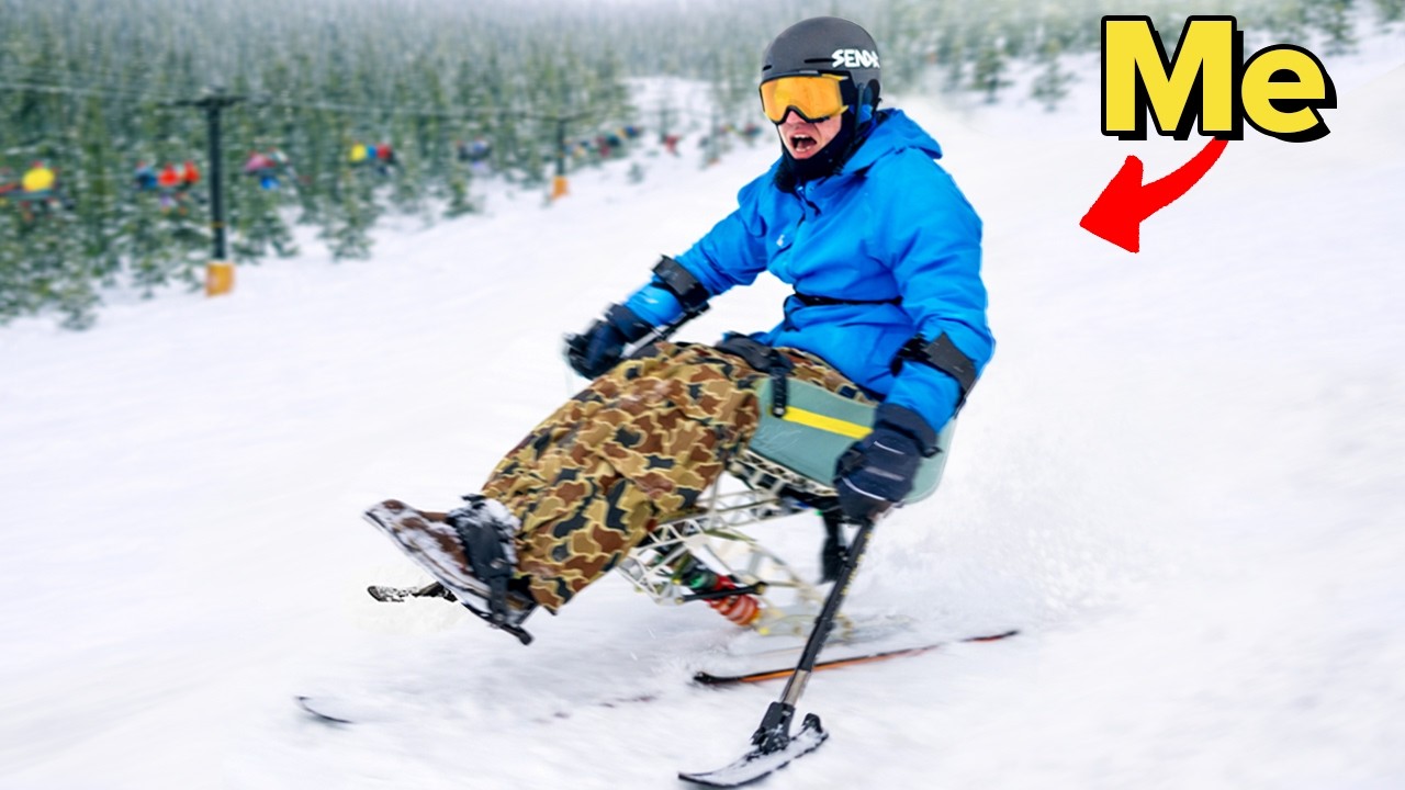 Adaptive Skier Teaches me to Sit Ski