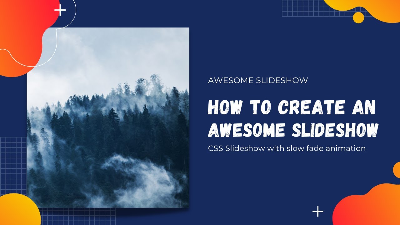 Automatic image slider in Html Css | Awesome CSS Slideshow