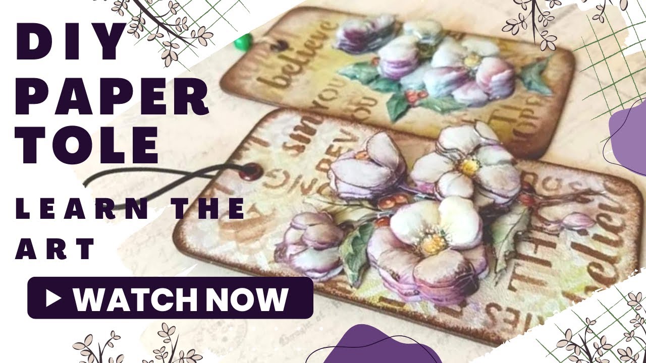 Paper Tole DIY Complete Step by Step process